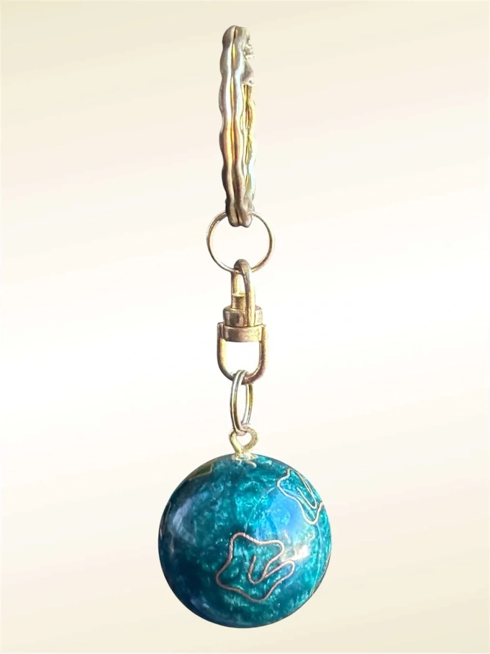 Accessories | 32 Vtg Green Cloisonn Stress Ball Key Chain | Poshmark